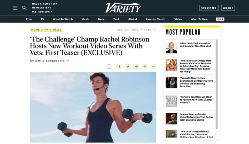 Rachel Robinson Press | Rachel Fitness
